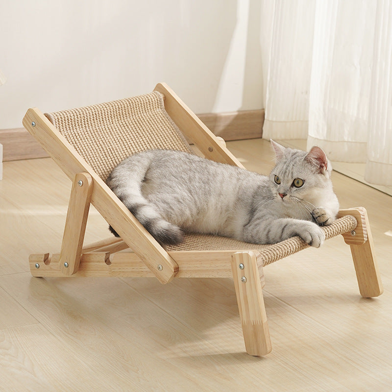 Adjustable Wooden Cat Lounge Chair – Gioia